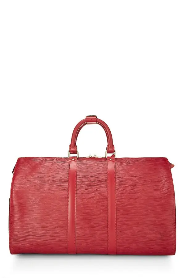 LOUIS VUITTON Epi Keepall 45 - Red
