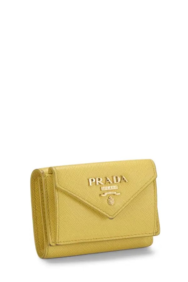 Prada Saffiano Compact Wallet