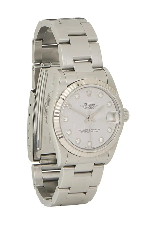 Rolex 18k Gold And Stainless Steel Datejust - Silver