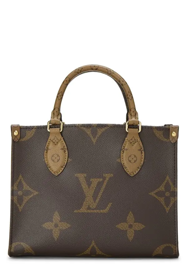 LOUIS VUITTON Monogram Reversed Giant On The Go - Brown