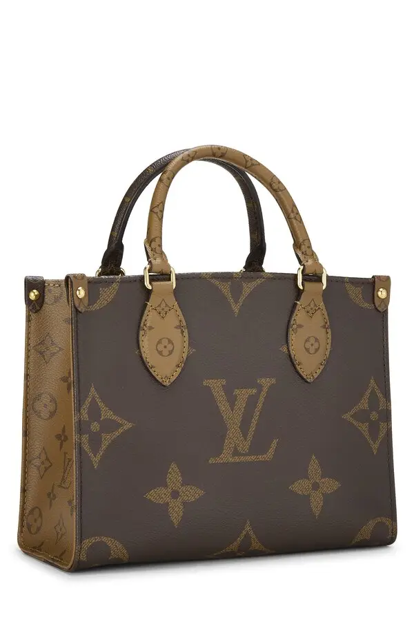 LOUIS VUITTON Monogram Reversed Giant On The Go - Brown