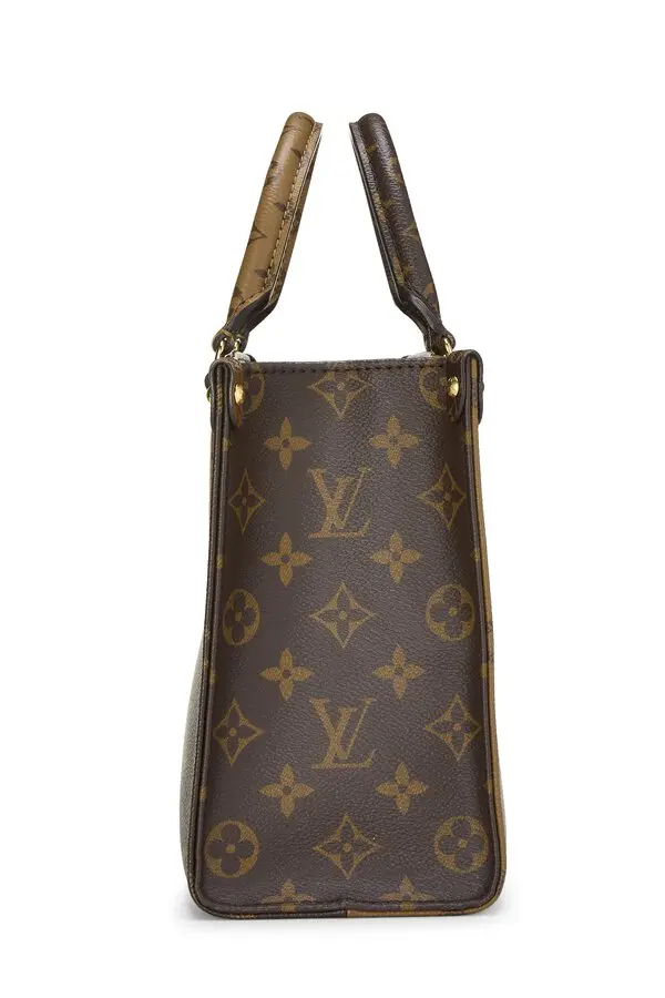 LOUIS VUITTON Monogram Reversed Giant On The Go - Brown