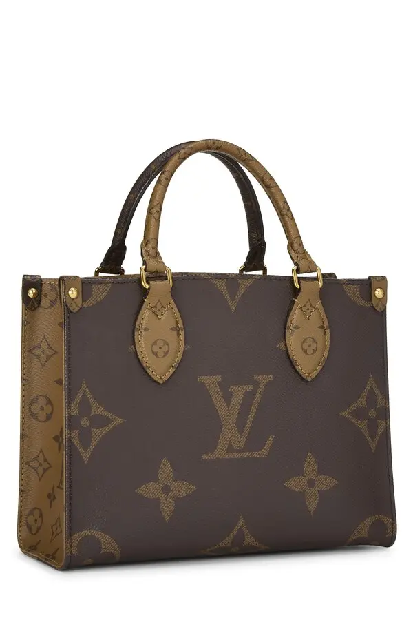 LOUIS VUITTON Monogram Reversed Giant On The Go - Brown