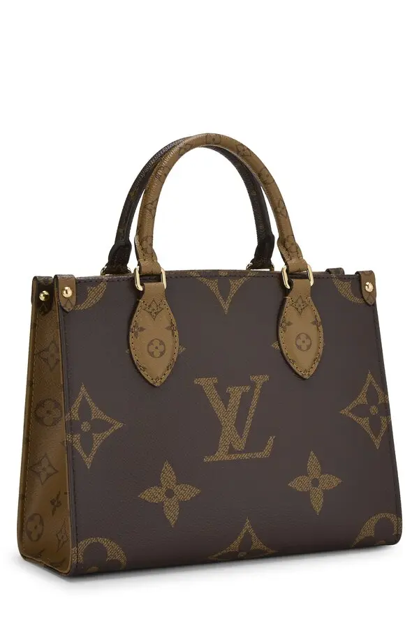 LOUIS VUITTON Monogram Reversed Giant On The Go - Brown