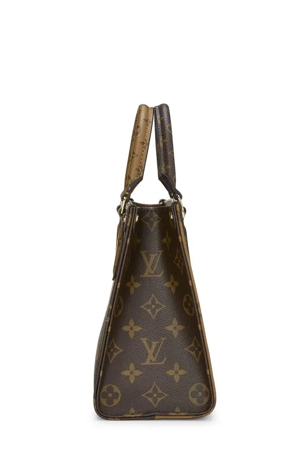 LOUIS VUITTON Monogram Reversed Giant On The Go - Brown
