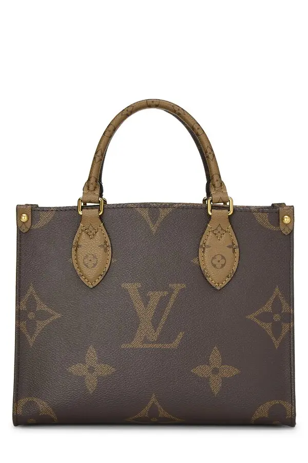 LOUIS VUITTON Monogram Reversed Giant On The Go - Brown