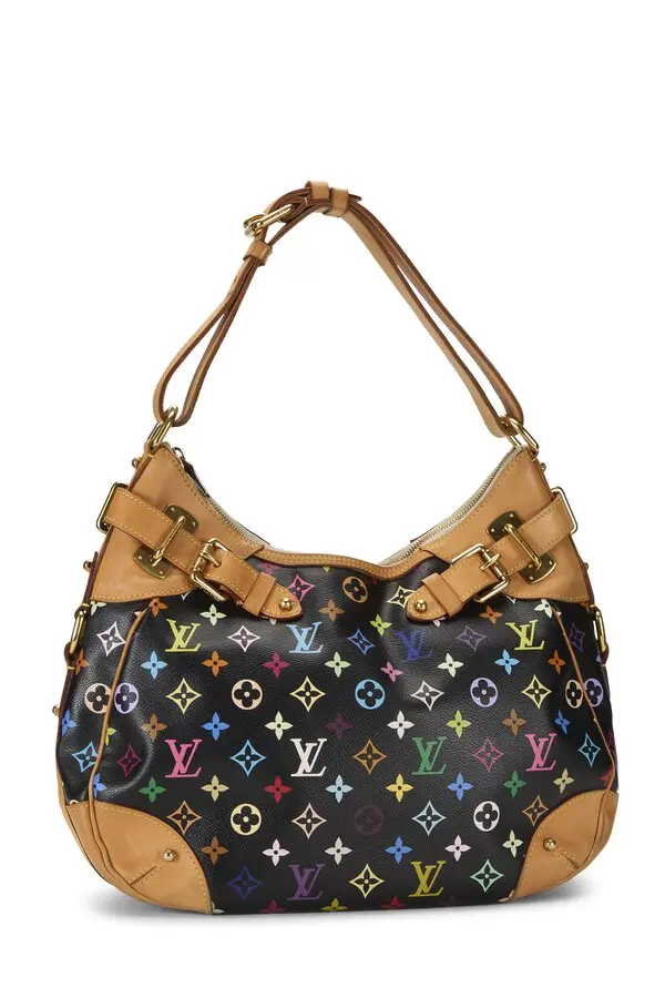 LOUIS VUITTON Monogram Multicolore Greta Hobo - Black