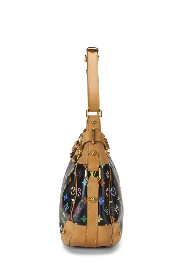 LOUIS VUITTON Monogram Multicolore Greta Hobo - Black