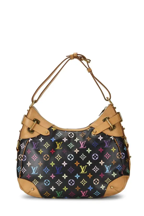 LOUIS VUITTON Monogram Multicolore Greta Hobo - Black