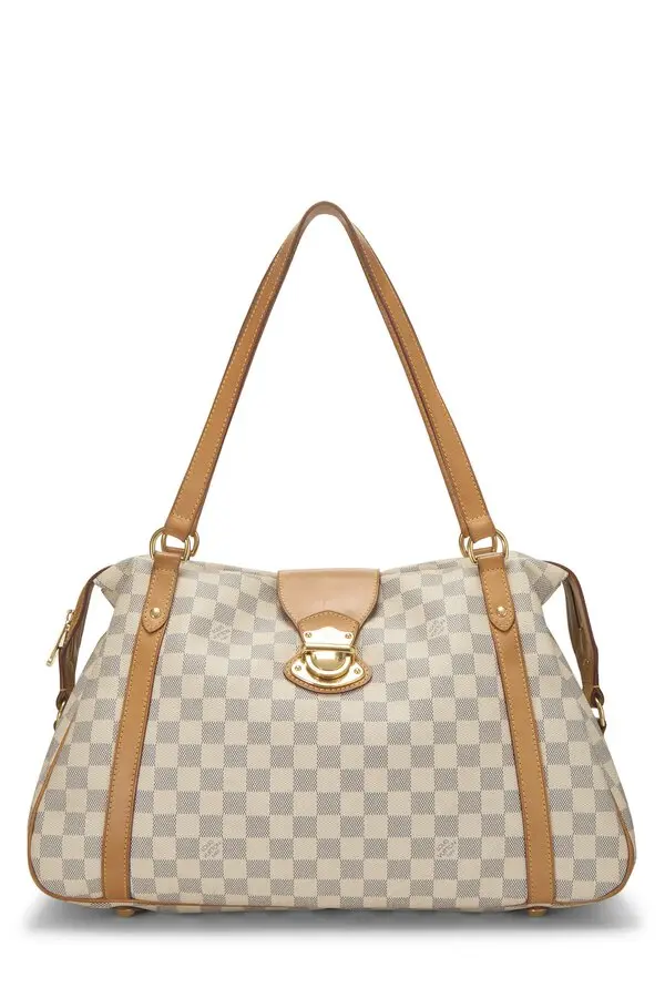 LOUIS VUITTON Damier Azur Stresa - White