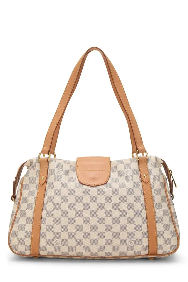 LOUIS VUITTON Damier Azur Stresa - White