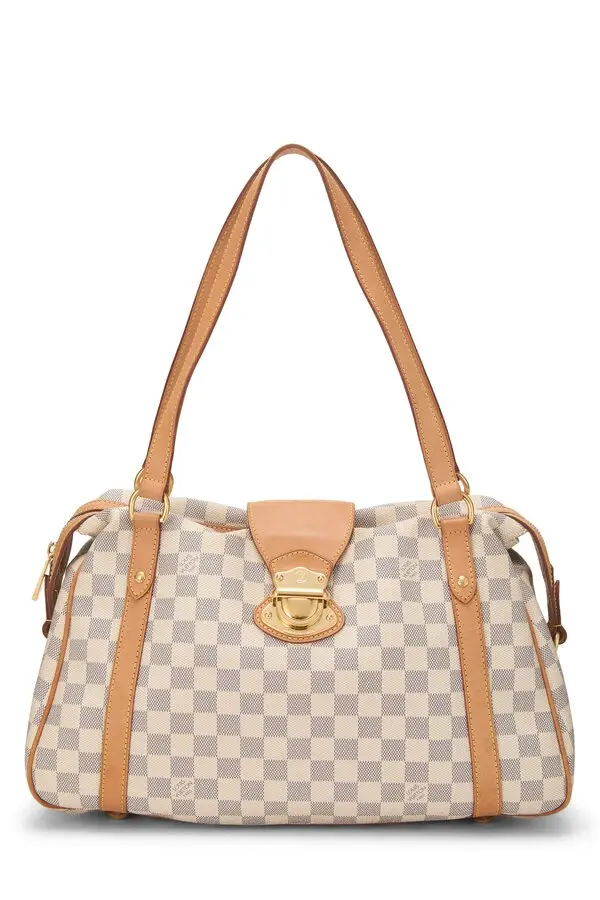 LOUIS VUITTON Damier Azur Stresa - White