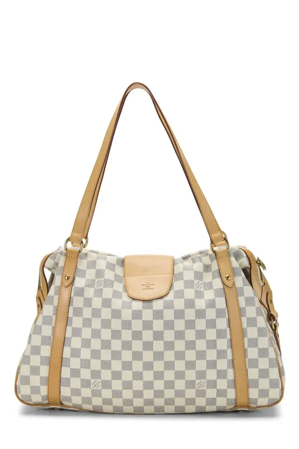 LOUIS VUITTON Damier Azur Stresa - White