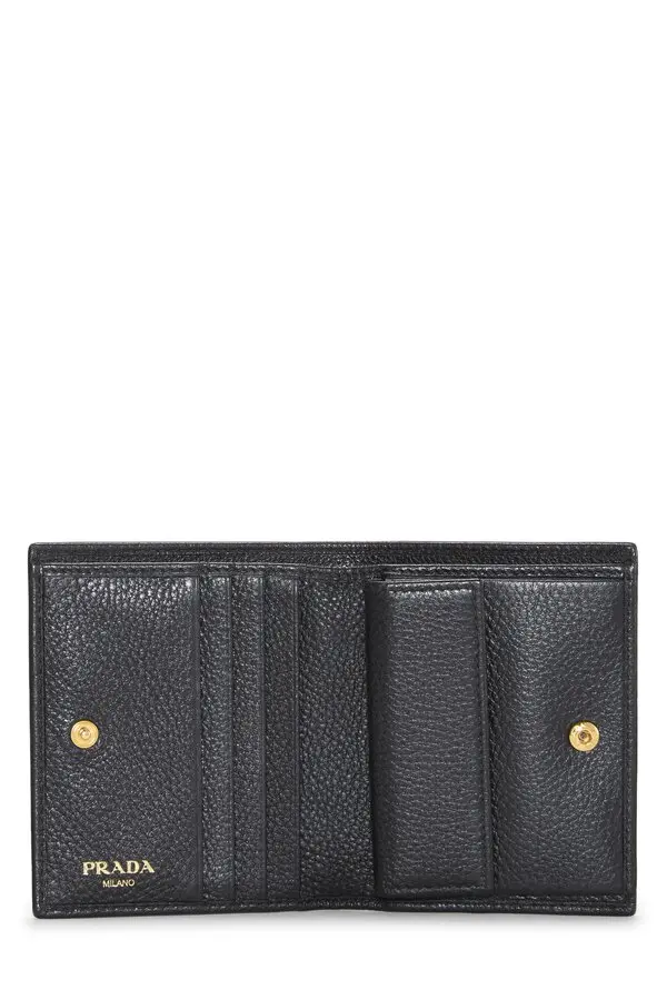 Prada Vitello Daino Compact Wallet