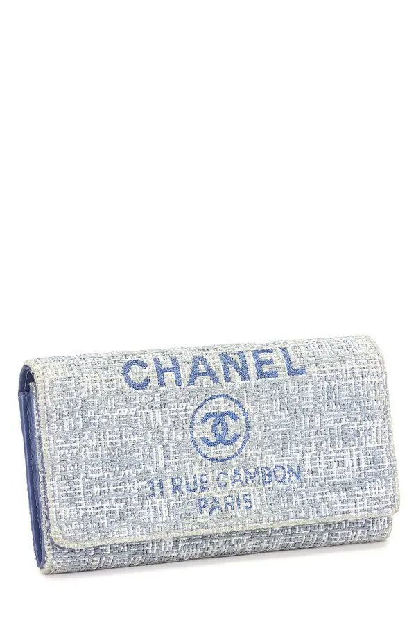 Chanel Tweed Deauville Wallet
