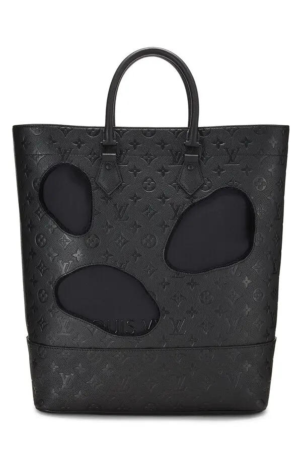 LOUIS VUITTON Monogram Empreinte Tote Bag - Black