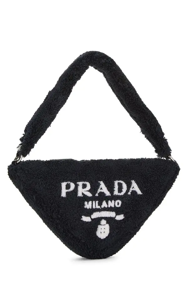 Prada Terry Cloth Triangle Shoulder Bag