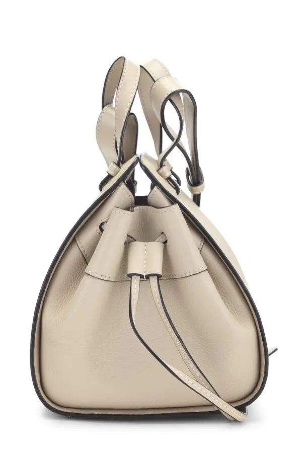 Loewe Calfskin Hammock Drawstring Bag - Grey