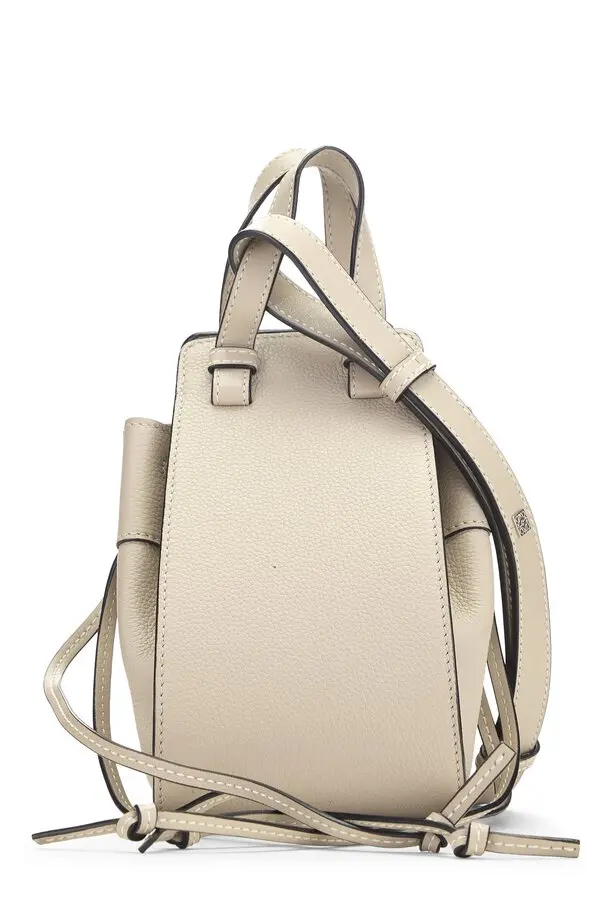 Loewe Calfskin Hammock Drawstring Bag - Grey