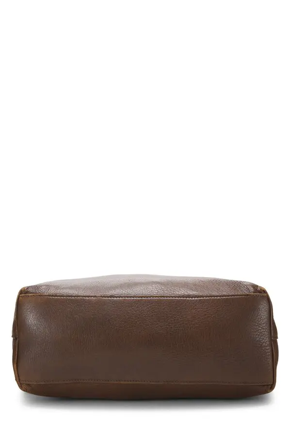 Prada Vitello Daino Convertible Tote - Brown
