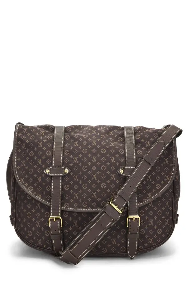 LOUIS VUITTON Monogram Mini Lin Saumur 43