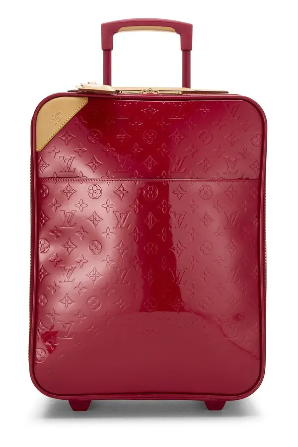 LOUIS VUITTON Cerise Vernis Pegase 45 Suitcase