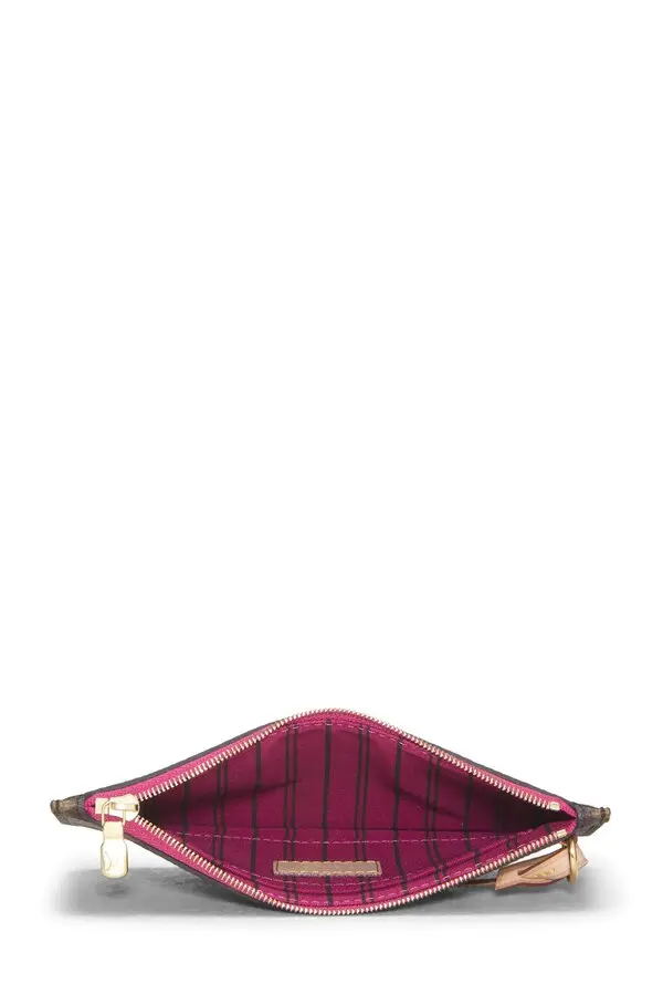 LOUIS VUITTON Monogram Neverfull Pouch - Pink