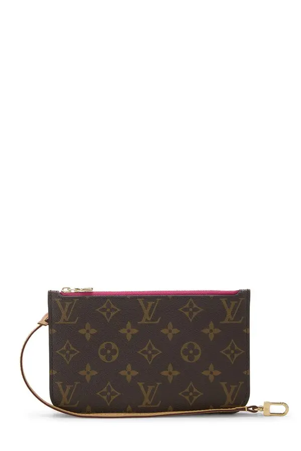 LOUIS VUITTON Monogram Neverfull Pouch - Pink