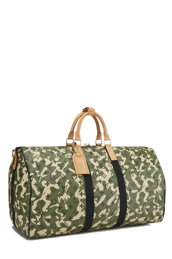 LOUIS VUITTON Keepall Bandouliere 55 - Green