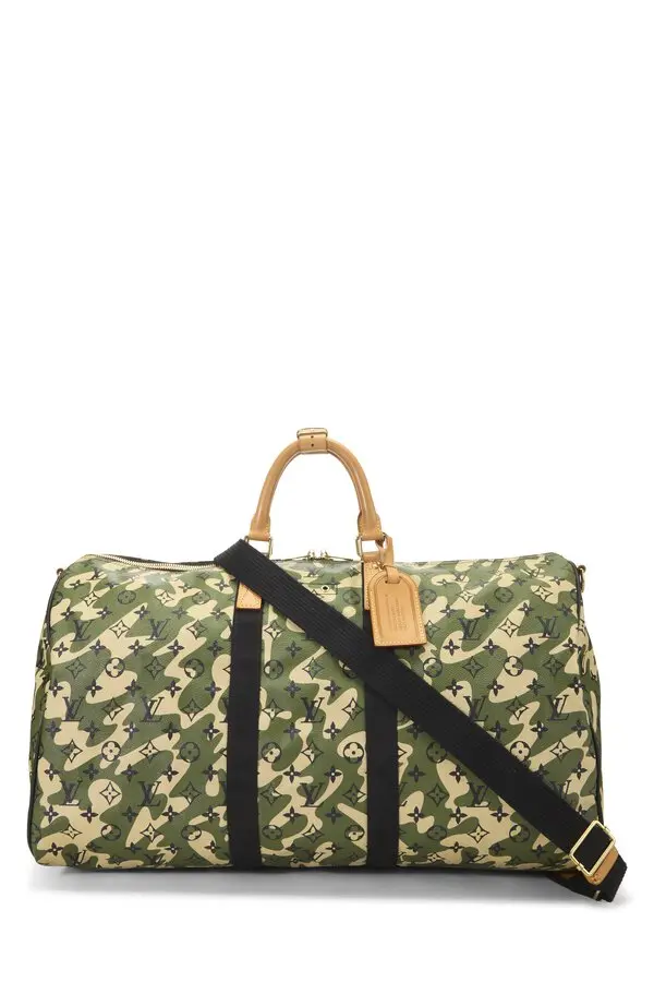 LOUIS VUITTON Keepall Bandouliere 55 - Green