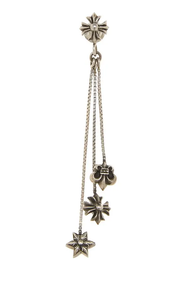 Chrome Hearts Sterling Jojo Drop Earring - Silver