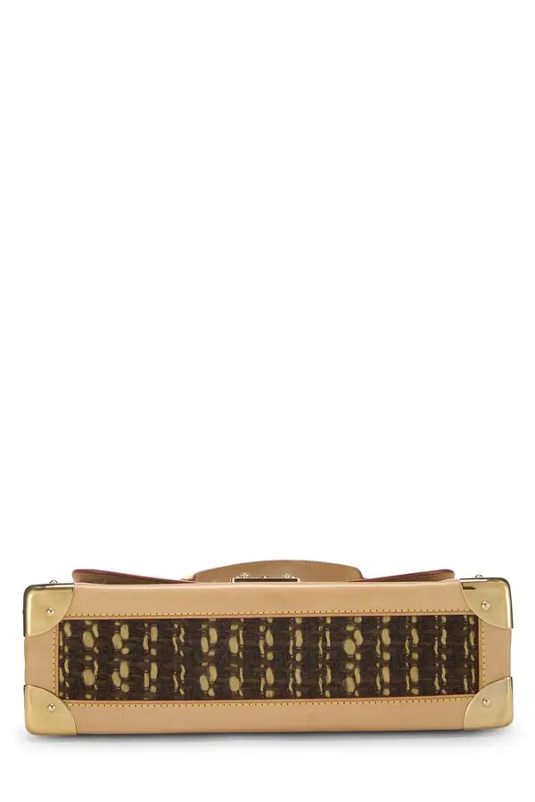 LOUIS VUITTON Patent Monogram Tweedy Shoulder Bag
