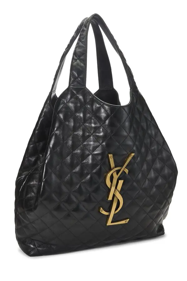 Saint Laurent Lambskin Icare Shopping Tote