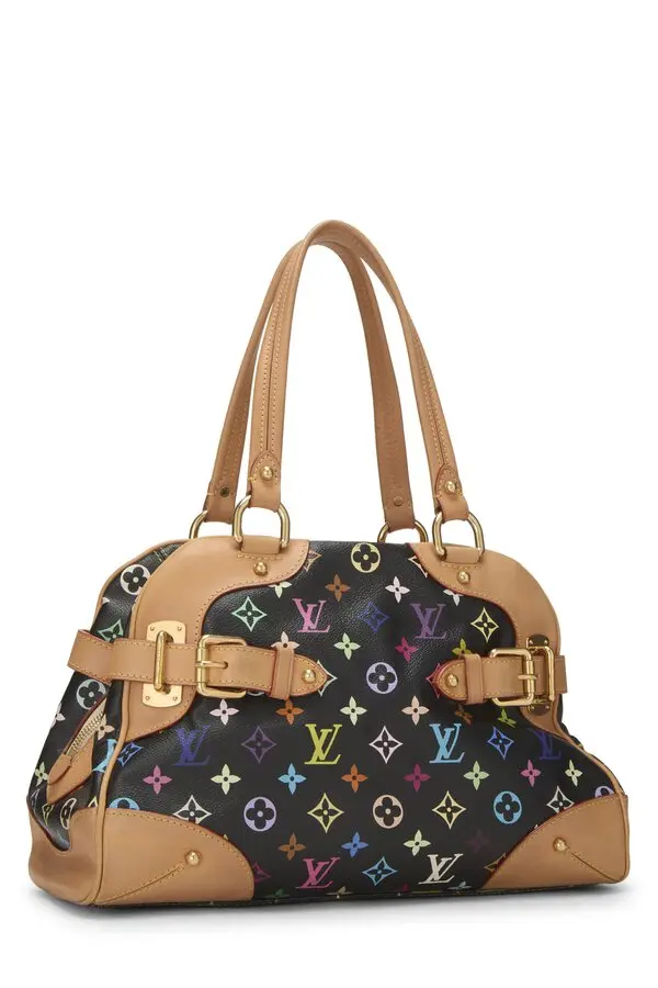LOUIS VUITTON Takashi Murakami Monogram Multicolore Claudia - Black