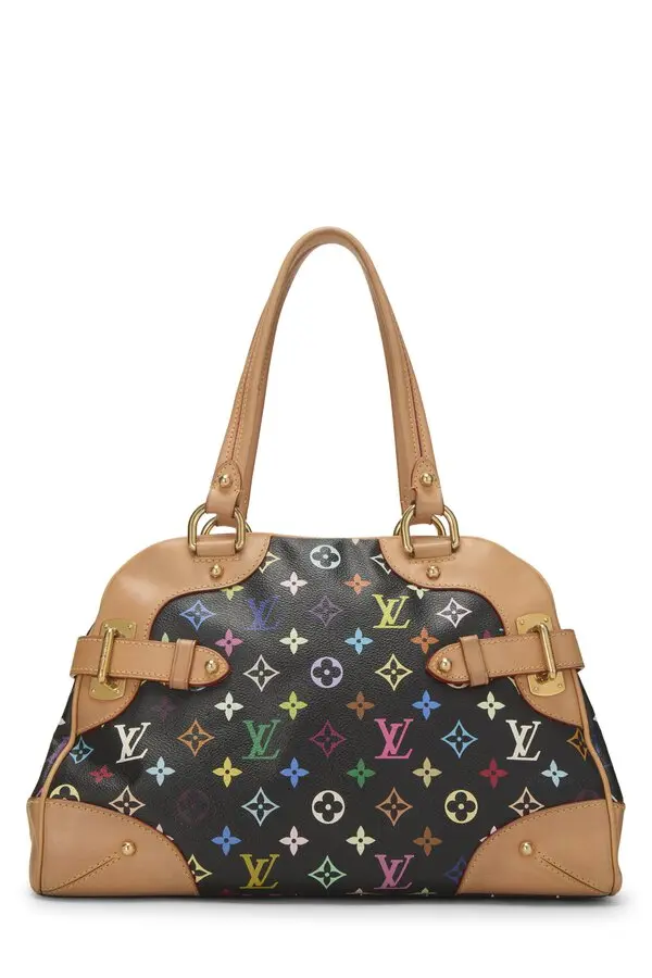 LOUIS VUITTON Takashi Murakami Monogram Multicolore Claudia - Black