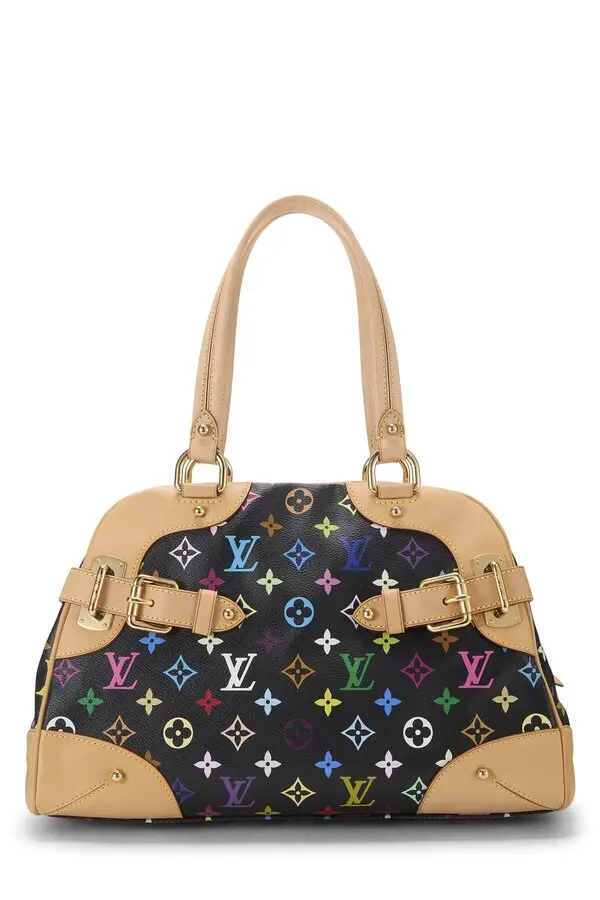 LOUIS VUITTON Takashi Murakami Monogram Multicolore Claudia - Black