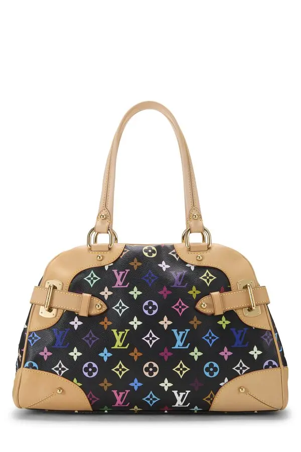LOUIS VUITTON Takashi Murakami Monogram Multicolore Claudia - Black