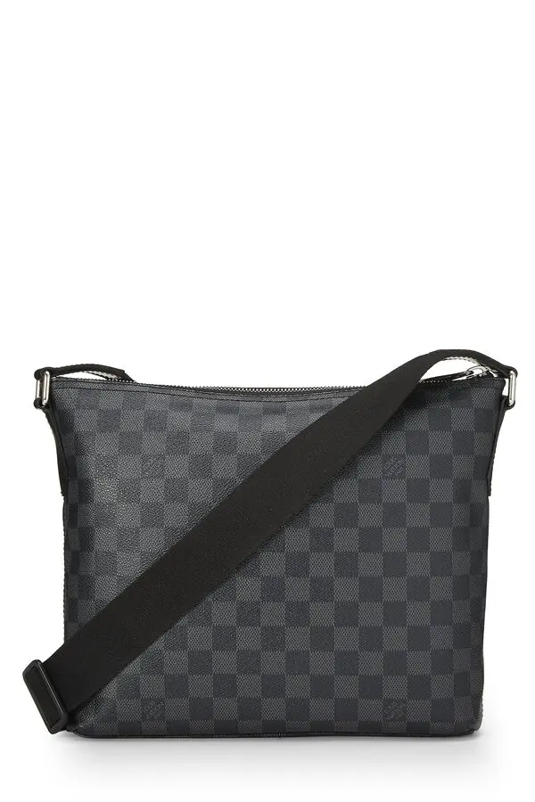 LOUIS VUITTON Damier Graphite Mick Messenger Bag - Black
