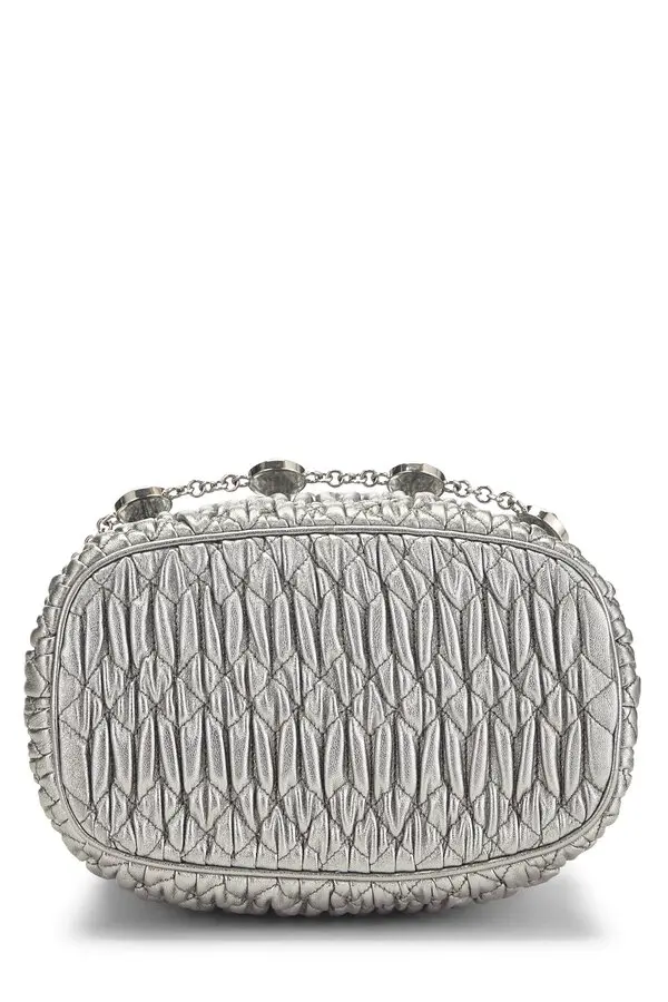 Miu Miu Nappa Crystal Drawstring Bucket Bag