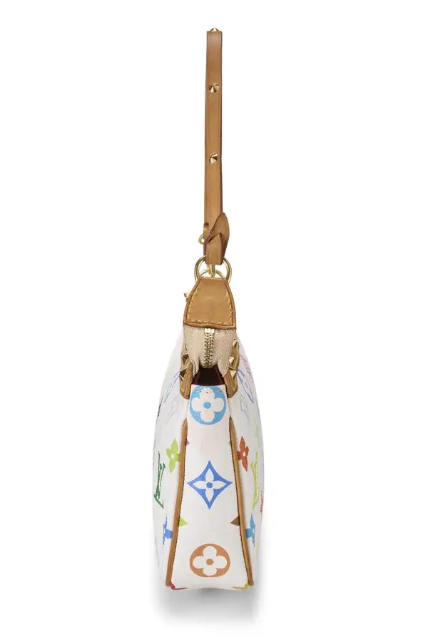 LOUIS VUITTON Takashi Murakami Monogram Multicolore Pochette Accessoires - White