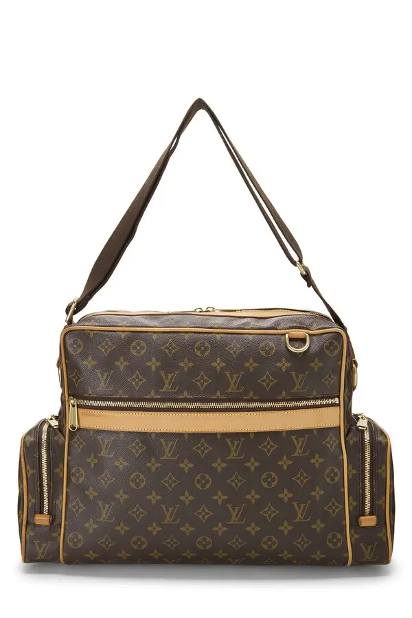 LOUIS VUITTON Monogram Sac Squash Messenger Bag - Brown