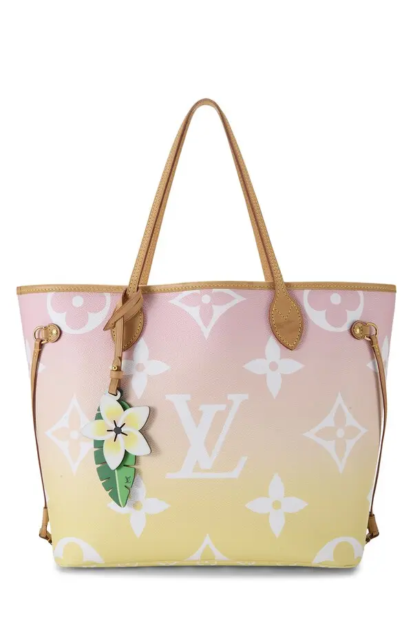 LOUIS VUITTON Monogram Giant The Pool Neverfull Nm Tote - Orange