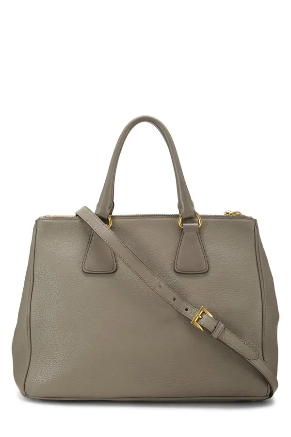 Prada Vitello Daino Double Zip Handbag