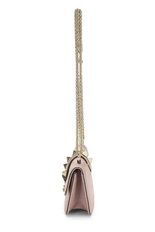 Valentino Garavani Leather Glam Lock Rockstud Flap Bag