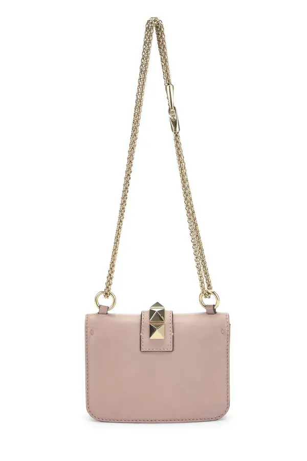 Valentino Garavani Leather Glam Lock Rockstud Flap Bag