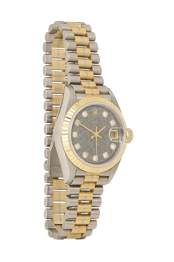 Rolex 18k Yellow & Diamond Datejust 69179 - Grey