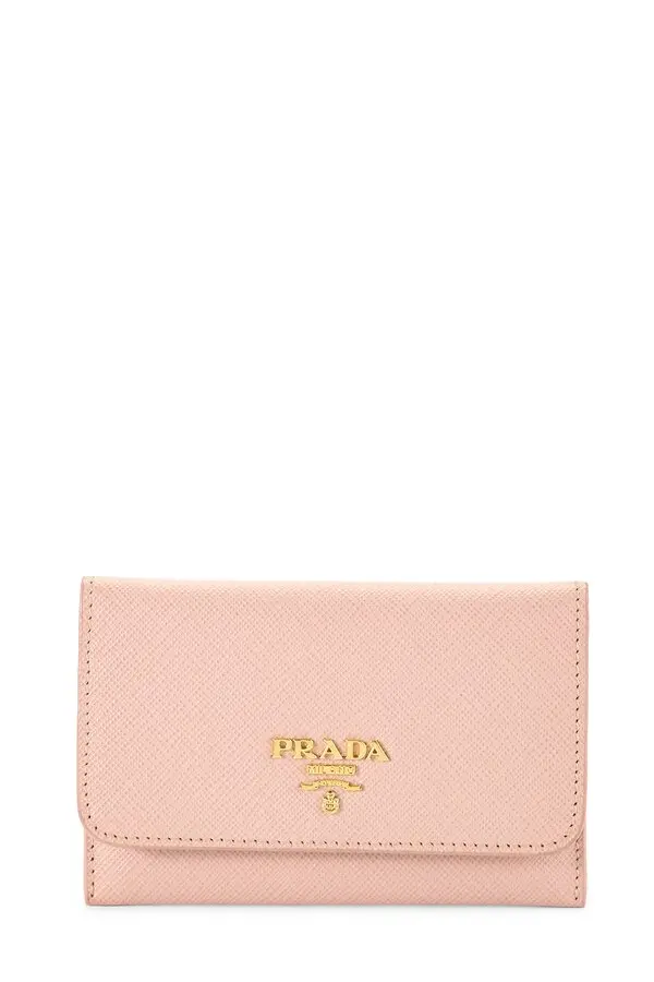 Prada Saffiano Card Holder - Pink