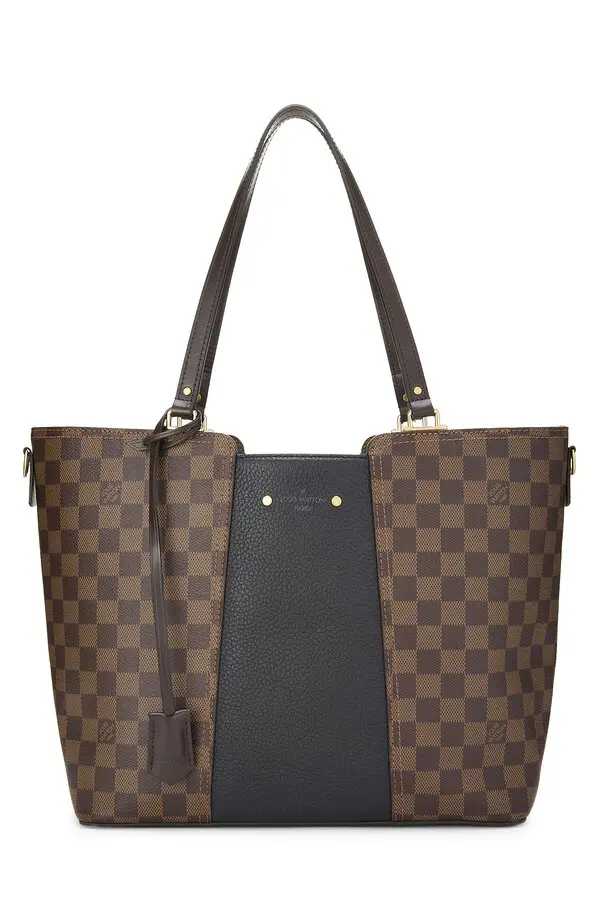 LOUIS VUITTON Damier Ebene Jersey Tote - Black