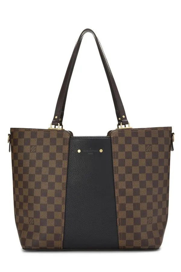 LOUIS VUITTON Damier Ebene Jersey Tote - Black