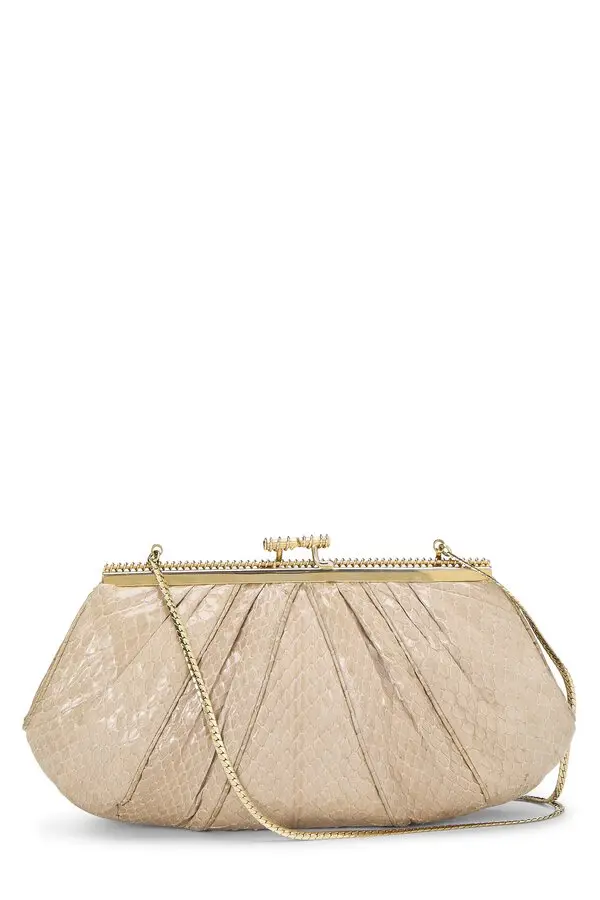 Judith Leiber Python Clutch
